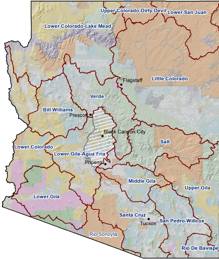 Arizona Watersheds – HUC 6 – AguaFria Watershed